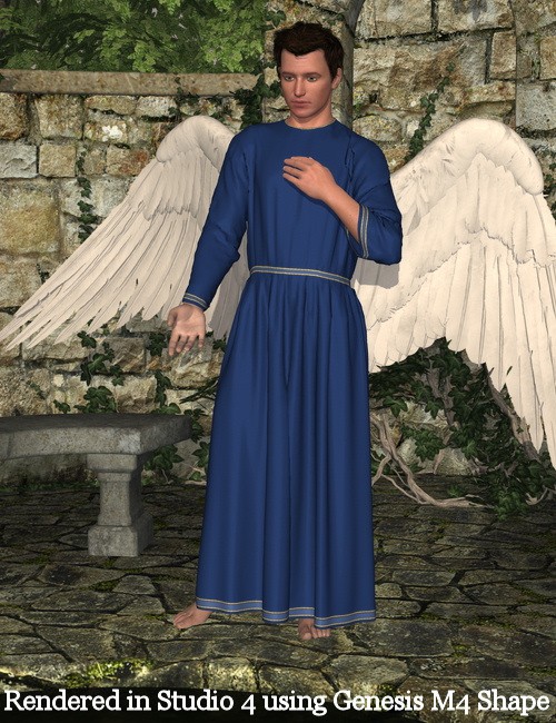 Angelic Dynamic Robe for M4 | Uniforms Costumes for Daz Studio