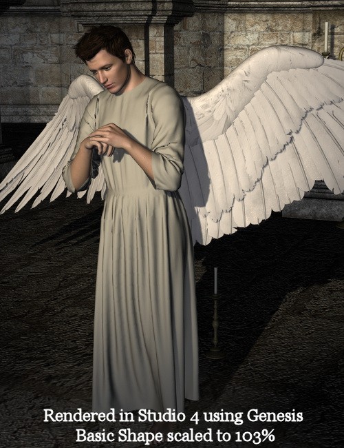 Angelic Dynamic Robe for M4 | Uniforms Costumes for Daz Studio