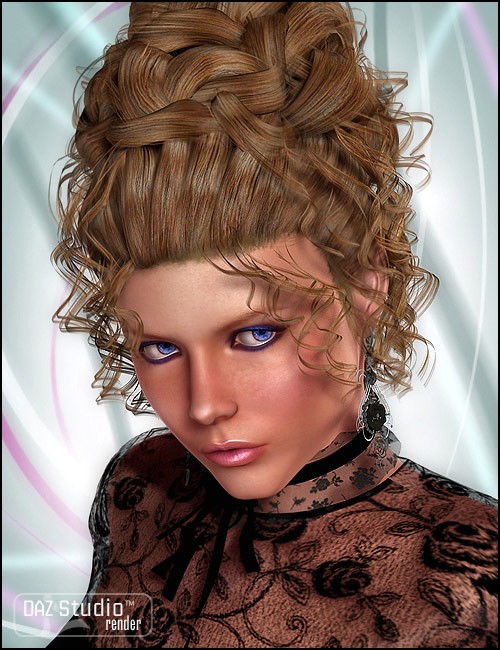 Royal Princess Hair | 3d Models for Daz Studio and Poser