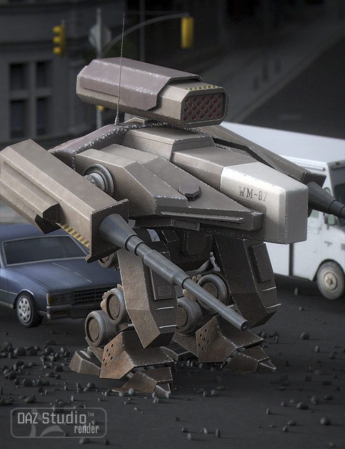 MW87 Ogre Mecha | 3d Models for Daz Studio and Poser