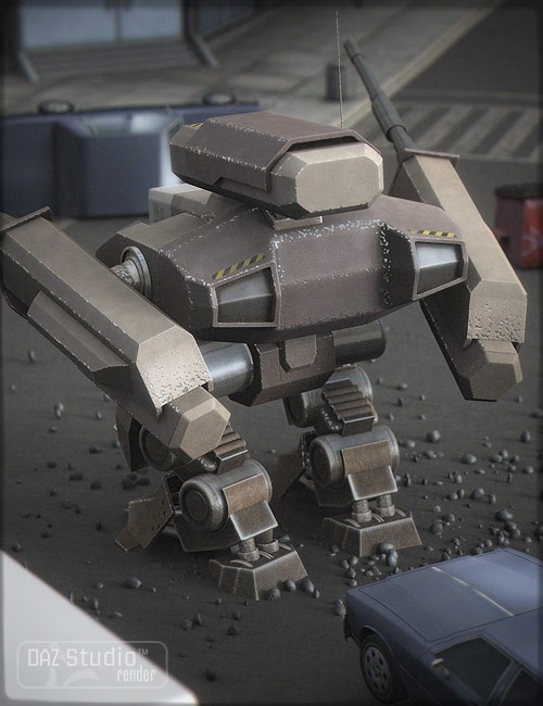 MW87 Ogre Mecha | 3d Models for Daz Studio and Poser