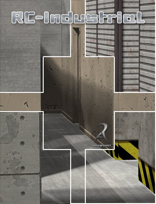 Room Creator - Industrial | 3d Models for Daz Studio and Poser