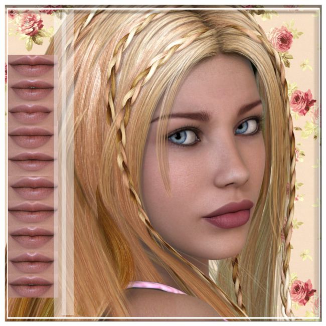 Kisses - 30 LipsInjections Merchant Resource | 3d Models for Daz Studio ...