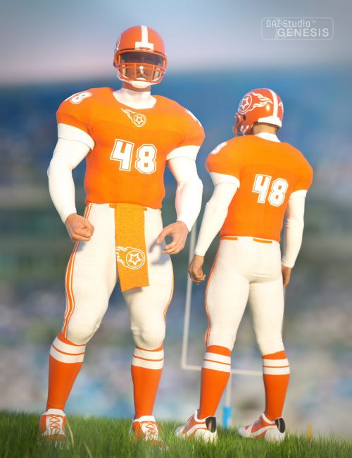 Football Uniform Textures | 3d Models for Daz Studio and Poser