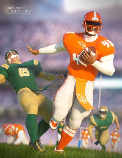 Football Uniform Textures | 3d Models for Daz Studio and Poser