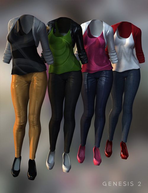 Weekend Wear Textures | 3d Models for Daz Studio and Poser