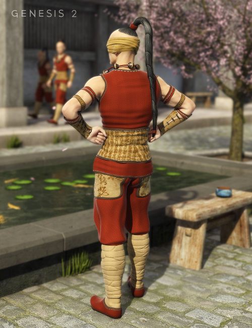 Lee Monk for Genesis 2 Male(s) | 3d Models for Daz Studio and Poser