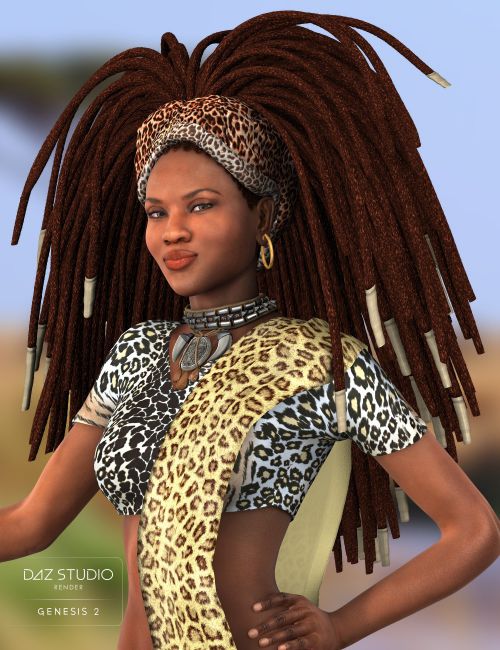 Fara Hair for Genesis 2 Female(s) | 3d Models for Daz Studio and Poser