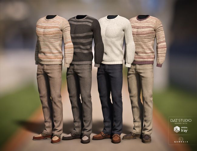 Casual Winter Textures | 3d Models for Daz Studio and Poser