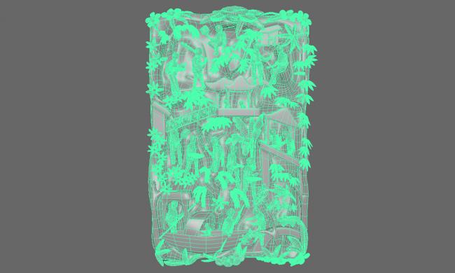 Carved stone tablet | 3d Models for Daz Studio and Poser