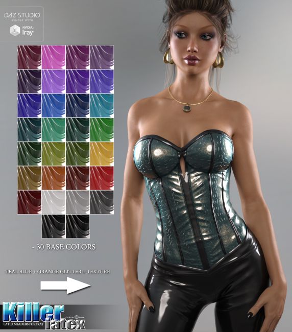 SV's Killer Iray Latex Shaders | 3d Models for Daz Studio and Poser