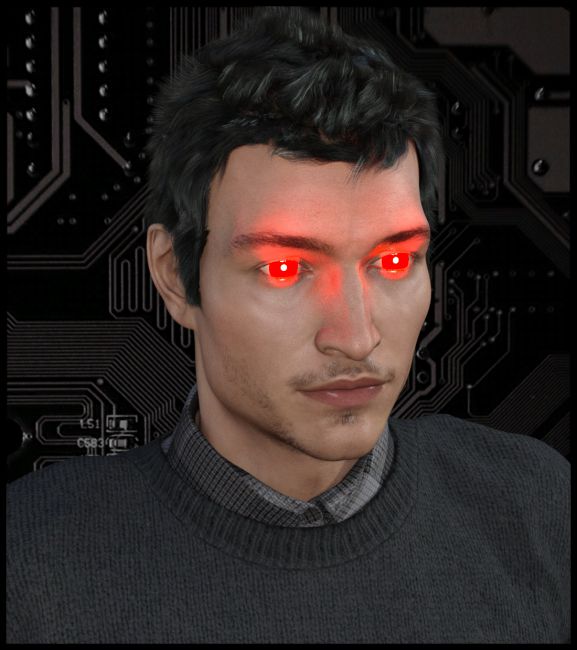 Glowing Eyes for Genesis 3 Male(s) | 3d Models for Daz Studio and Poser