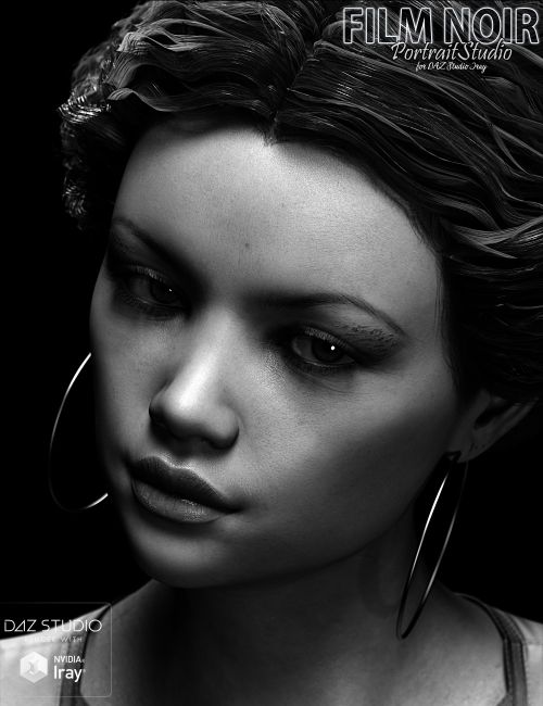 Film Noir Portrait Studio | 3d Models for Daz Studio and Poser