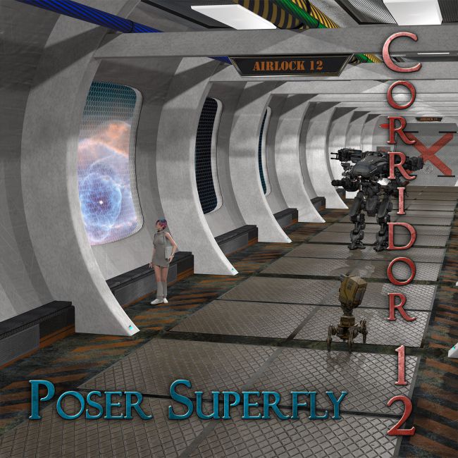 Corridor 12 for poser | 3d Models for Daz Studio and Poser