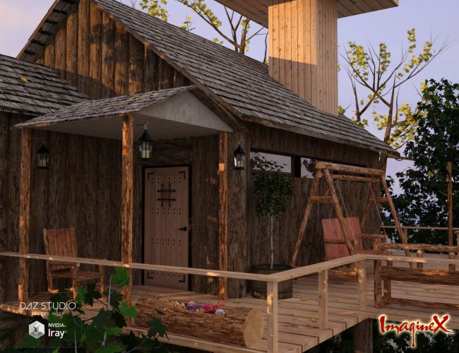 Rustic Exteriors | 3d Models for Daz Studio and Poser