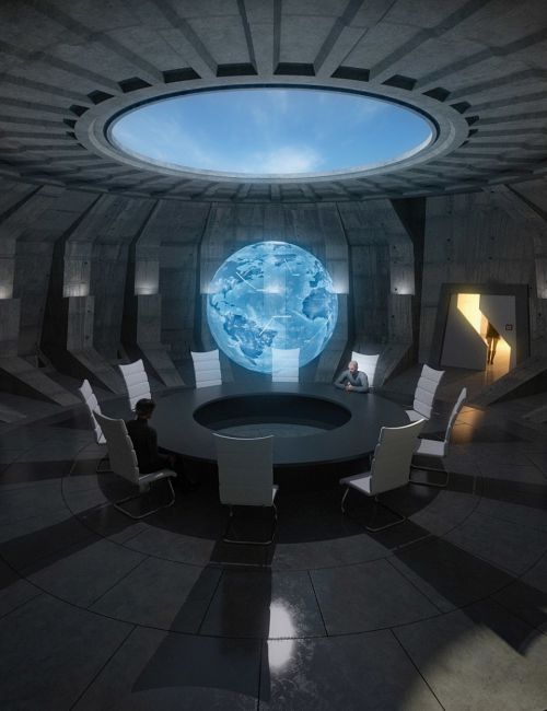 Supervillain Conference Room | 3d Models for Daz Studio and Poser