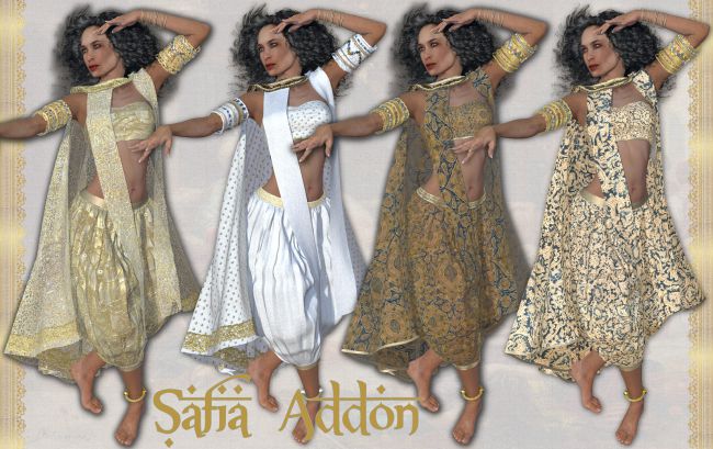Safia Addon | 3d Models for Daz Studio and Poser