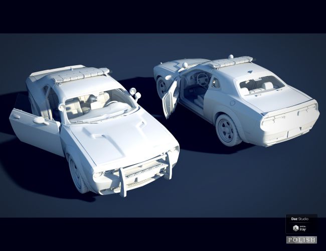 Metro Police Car | 3d Models for Daz Studio and Poser