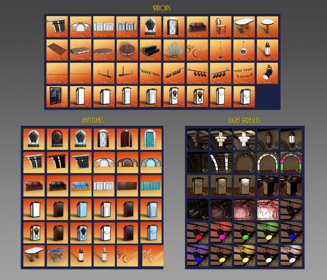 Jazz Corner | 3d Models for Daz Studio and Poser