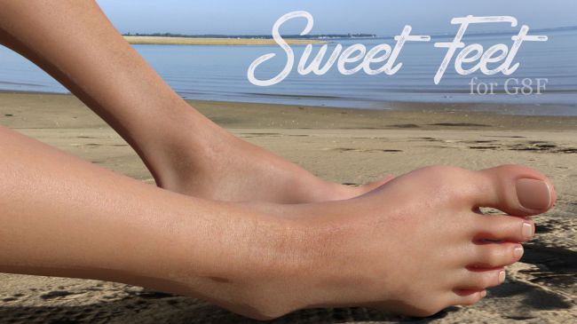 Sweet Feet for G8F | 3d Models for Daz Studio and Poser