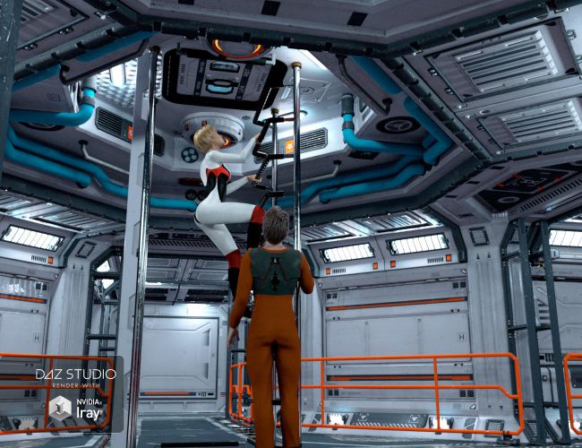 Solaris Corridor | 3d Models for Daz Studio and Poser