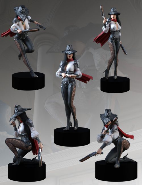 Huntress Poses for Genesis 8 Female | 3d Models for Daz Studio and Poser
