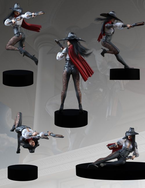 Huntress Poses for Genesis 8 Female | 3d Models for Daz Studio and Poser