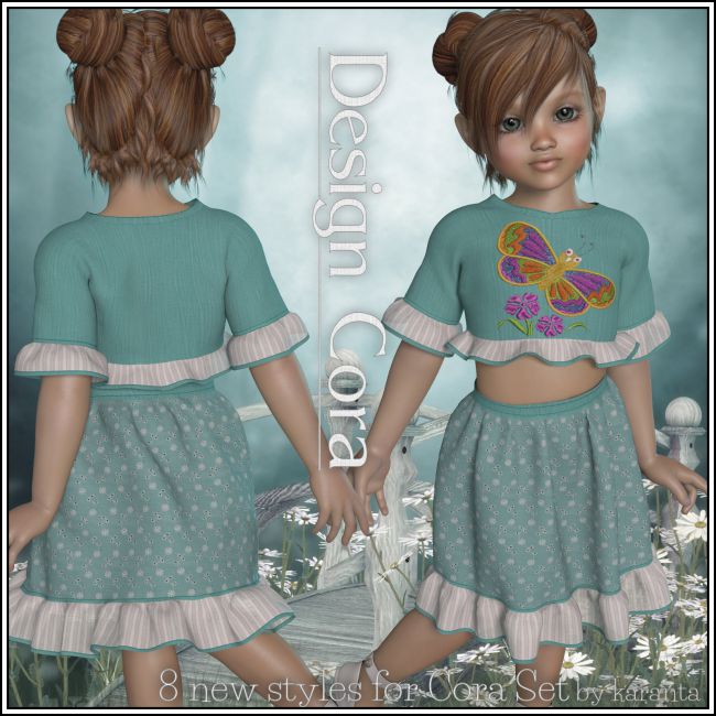 Design for Cora K4_Poser | 3d Models for Daz Studio and Poser