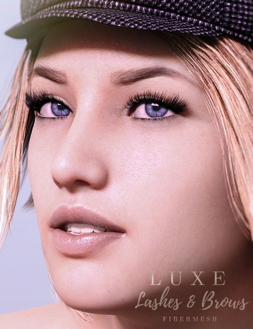 LUXE - Fibermesh Lashes and Brows | 3d Models for Daz Studio and Poser