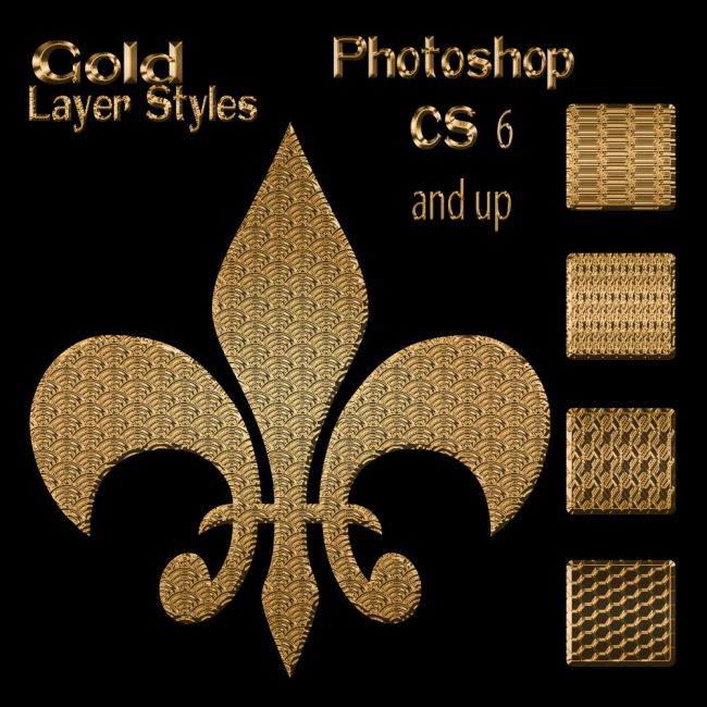 Gold Layer Styles | 3d Models for Daz Studio and Poser