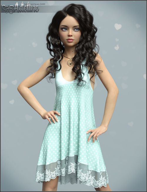 SASE Adeline for Genesis 8 | 3d Models for Daz Studio and Poser