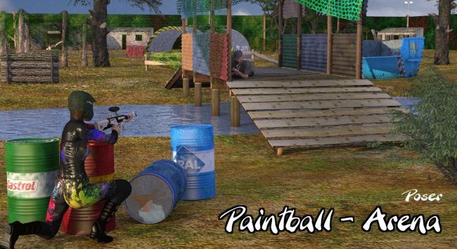 Paintball arena | 3d Models for Daz Studio and Poser