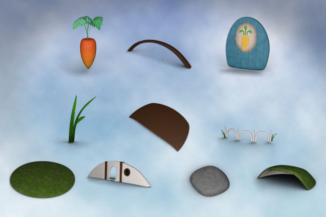 Storybook Rabbit House | 3d Models for Daz Studio and Poser