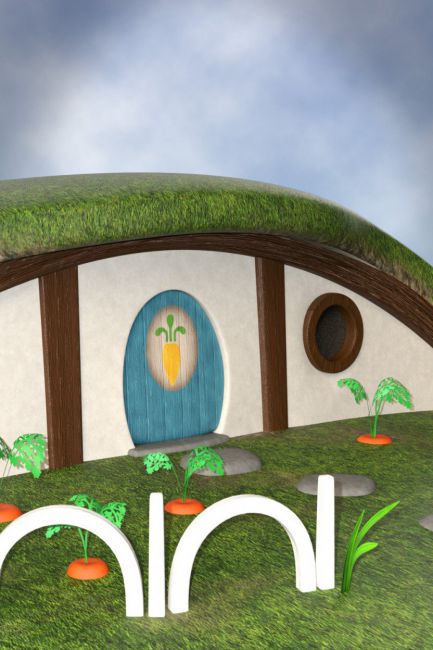 Storybook Rabbit House | 3d Models for Daz Studio and Poser