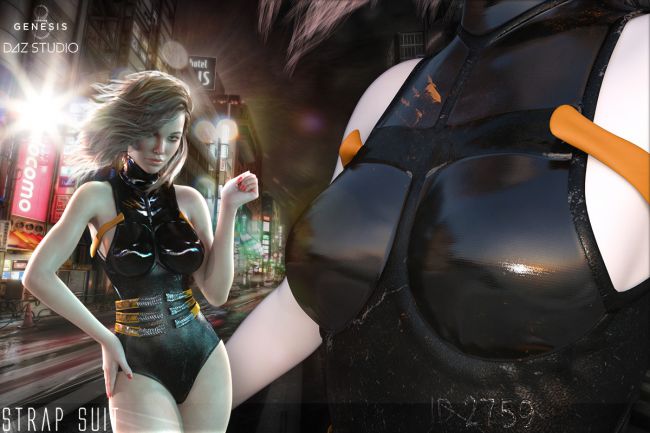 Strap Suit G8F | 3d Models for Daz Studio and Poser