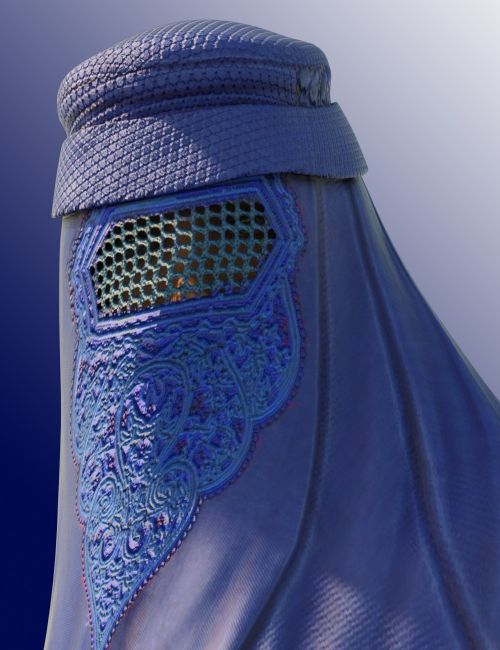 dForce Afghan Burqa for Genesis 8 Female(s) | 3d Models for Daz Studio ...
