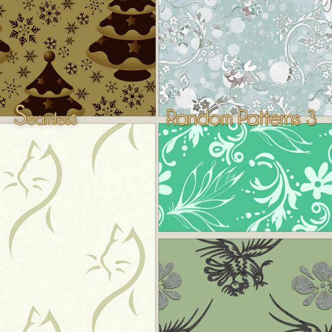 Seamless Random Patterns 3 | 3d Models for Daz Studio and Poser
