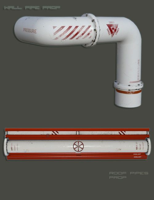 Submarine Corridor Kit | 3d Models for Daz Studio and Poser