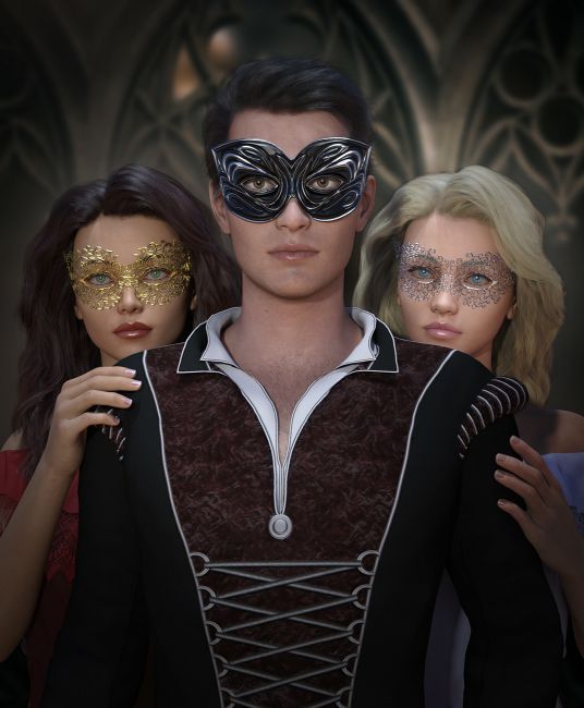 Mask Accessory for Genesis 8 men and women | 3d Models for Daz Studio ...