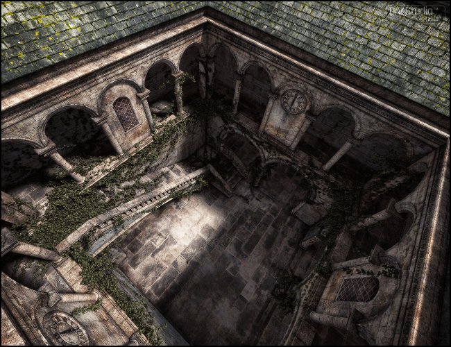 Trinity Atrium Fallen | 3d Models for Daz Studio and Poser