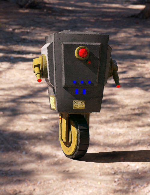 B-23 Robot | 3d Models for Daz Studio and Poser