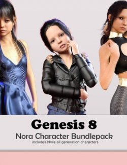 Genesis 8 Diara Character Bundle Pack | 3d Models for Daz Studio and Poser