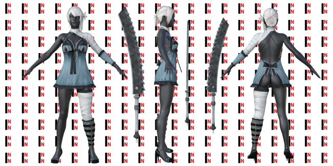 Nier Kaine Outfit For Genesis 8 Female | 3d Models for Daz Studio and Poser