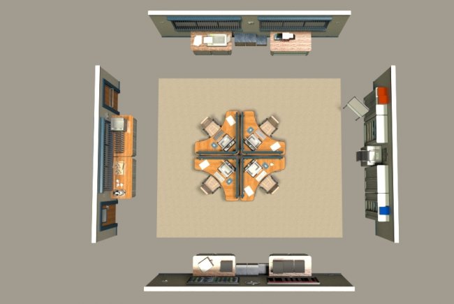 Mini Office Scene | 3d Models for Daz Studio and Poser