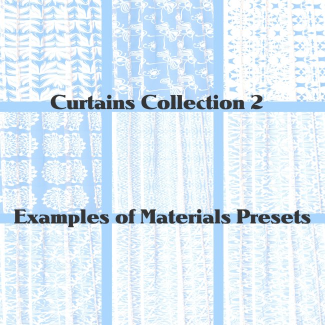 Curtains Collection 2 | 3d Models for Daz Studio and Poser