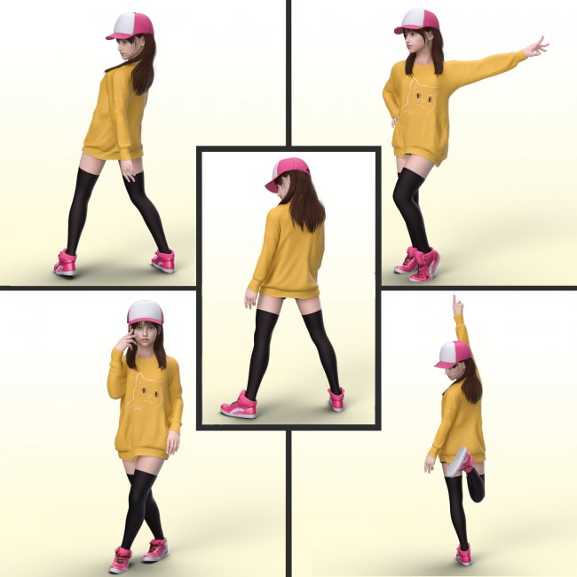 Dance poses for G8F | 3d Models for Daz Studio and Poser