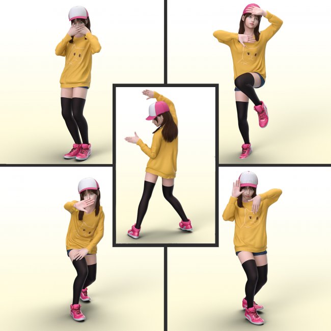Dance poses for G8F | 3d Models for Daz Studio and Poser