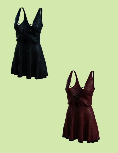 dForce GAE Dress Bandini Texture Addon | 3d Models for Daz Studio and Poser