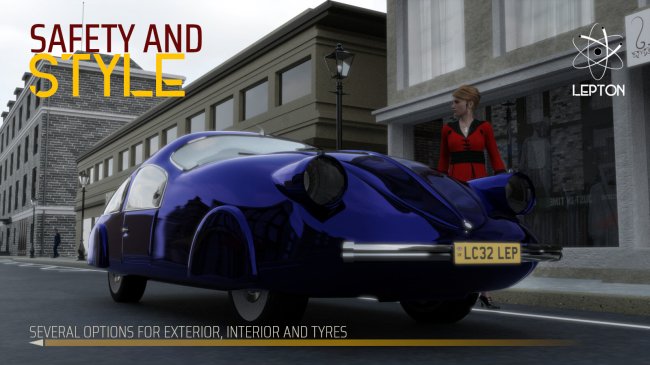 Atomic Car - Blue Angel | 3d Models for Daz Studio and Poser