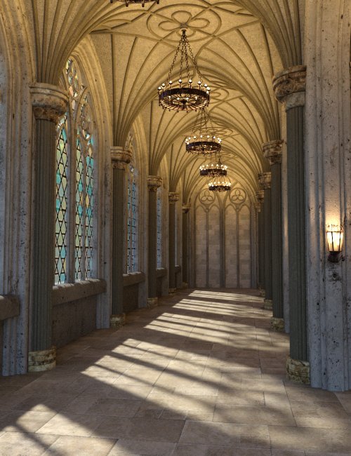 Gothic Arch Gallery | 3d Models for Daz Studio and Poser